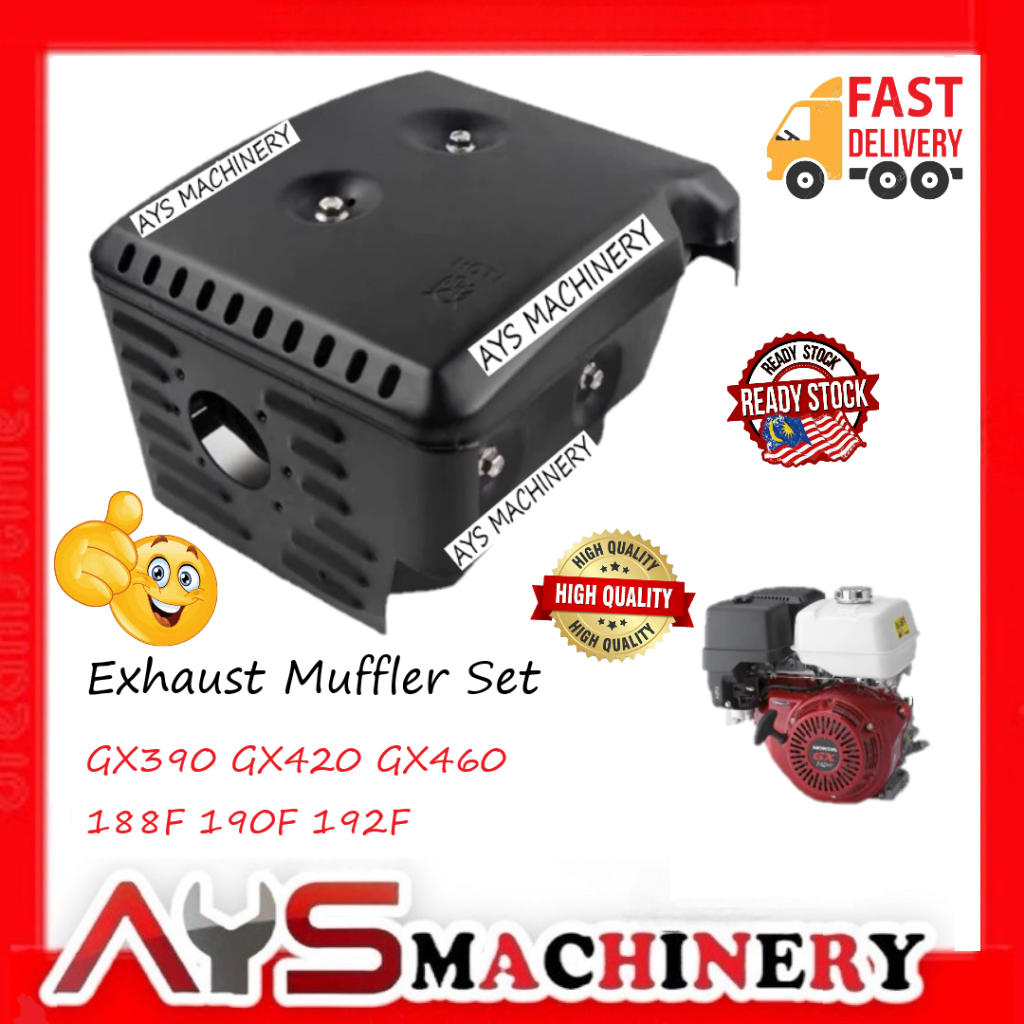 Honda Engine GX390 GX420 GX460 188F 190F 192F 13HP 15HP 18HP Exhaust ...