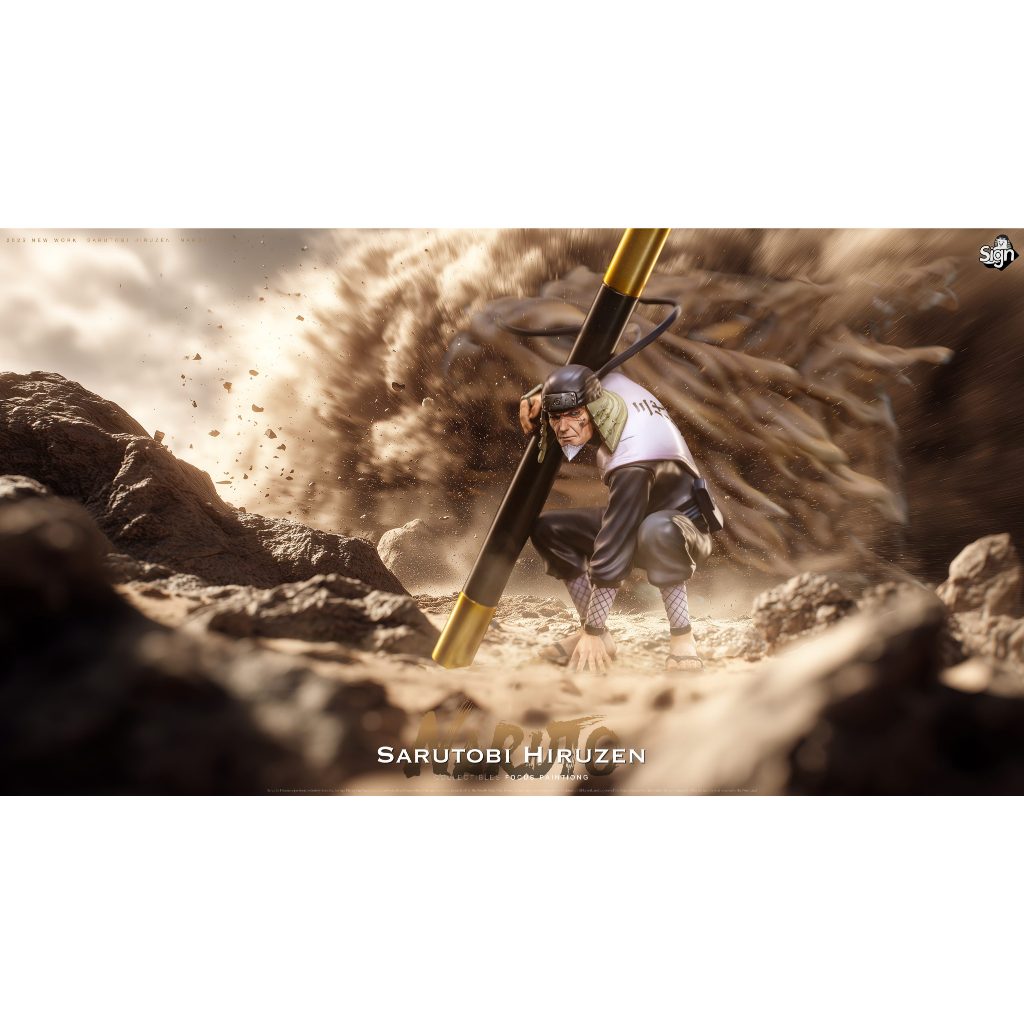 Sign Studio - Naruto Third Generation Sarutobi Hiruzen Naruto Resin ...