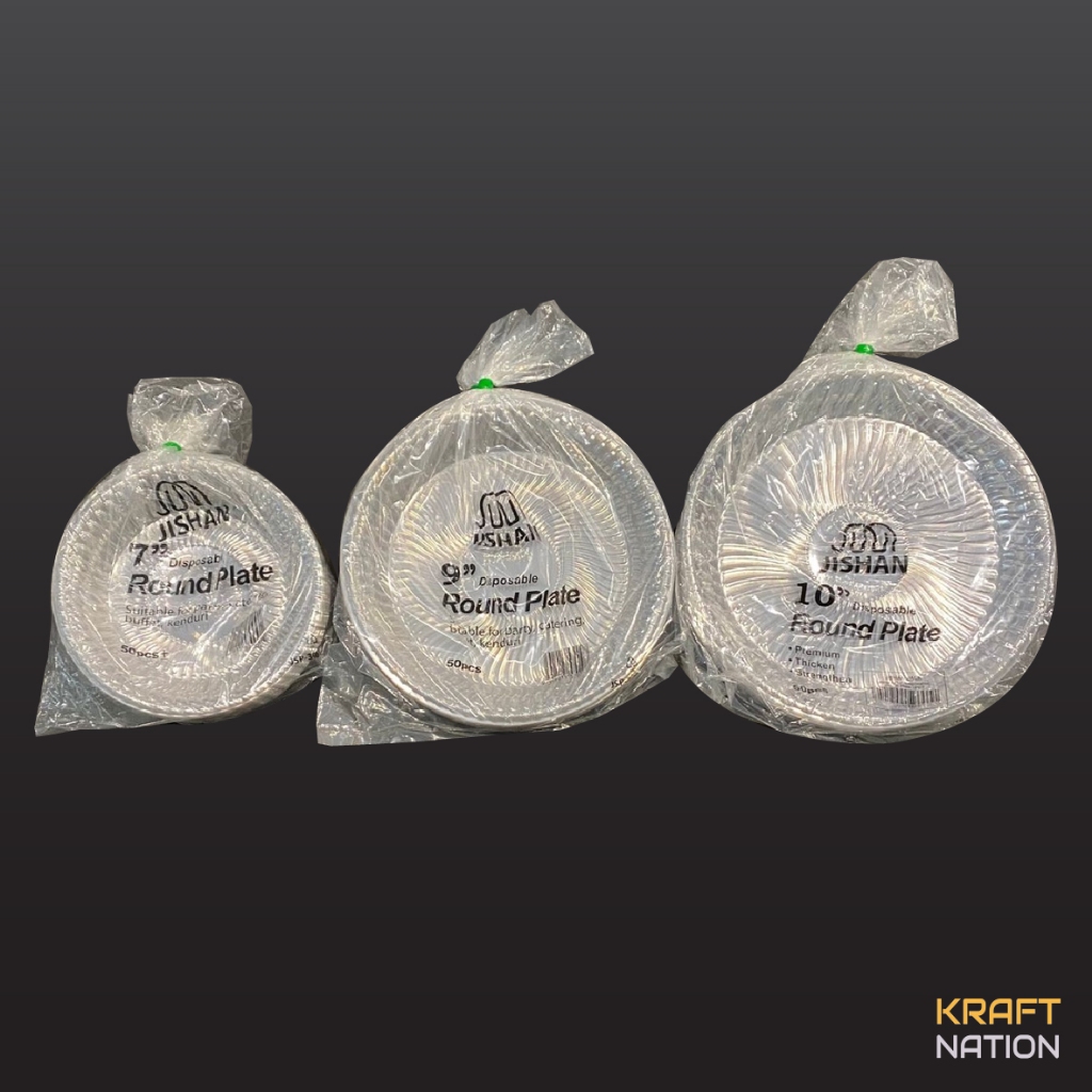 [Bundle] PP/Paper Disposable Sauce Plate 6/7/ 9/10inch / Buffet Use ...