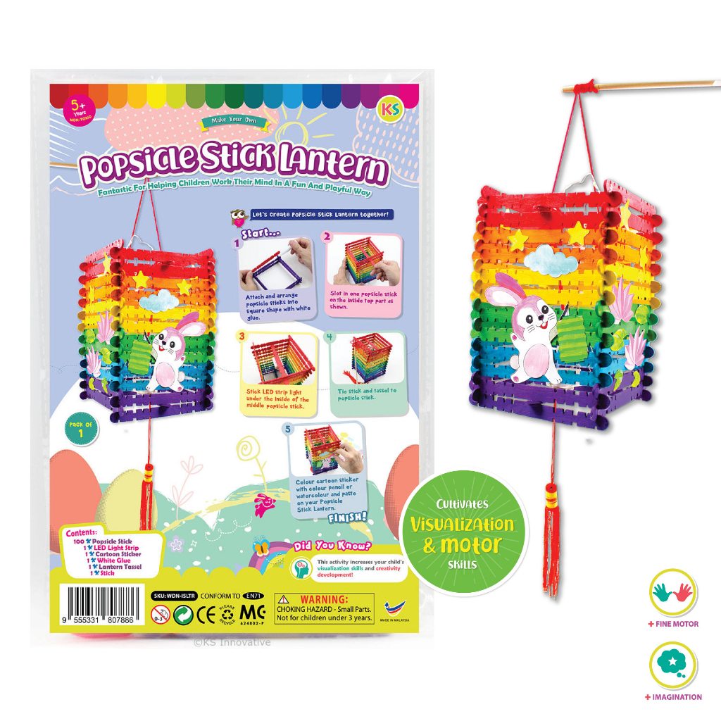 KS Popsicle Lantern Kit With LED Light Strip - Magical Rabbits | Shopee ...