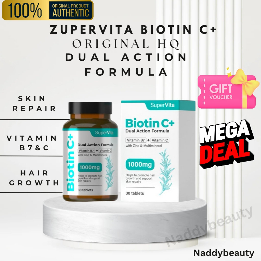 ORIGINAL HQ | BIOTIN C+ BIOTIN C PLUS SUPPLEMEN RAMBUT VITAMIN RAMBUT RAWAT RAMBUT GUGUR ...