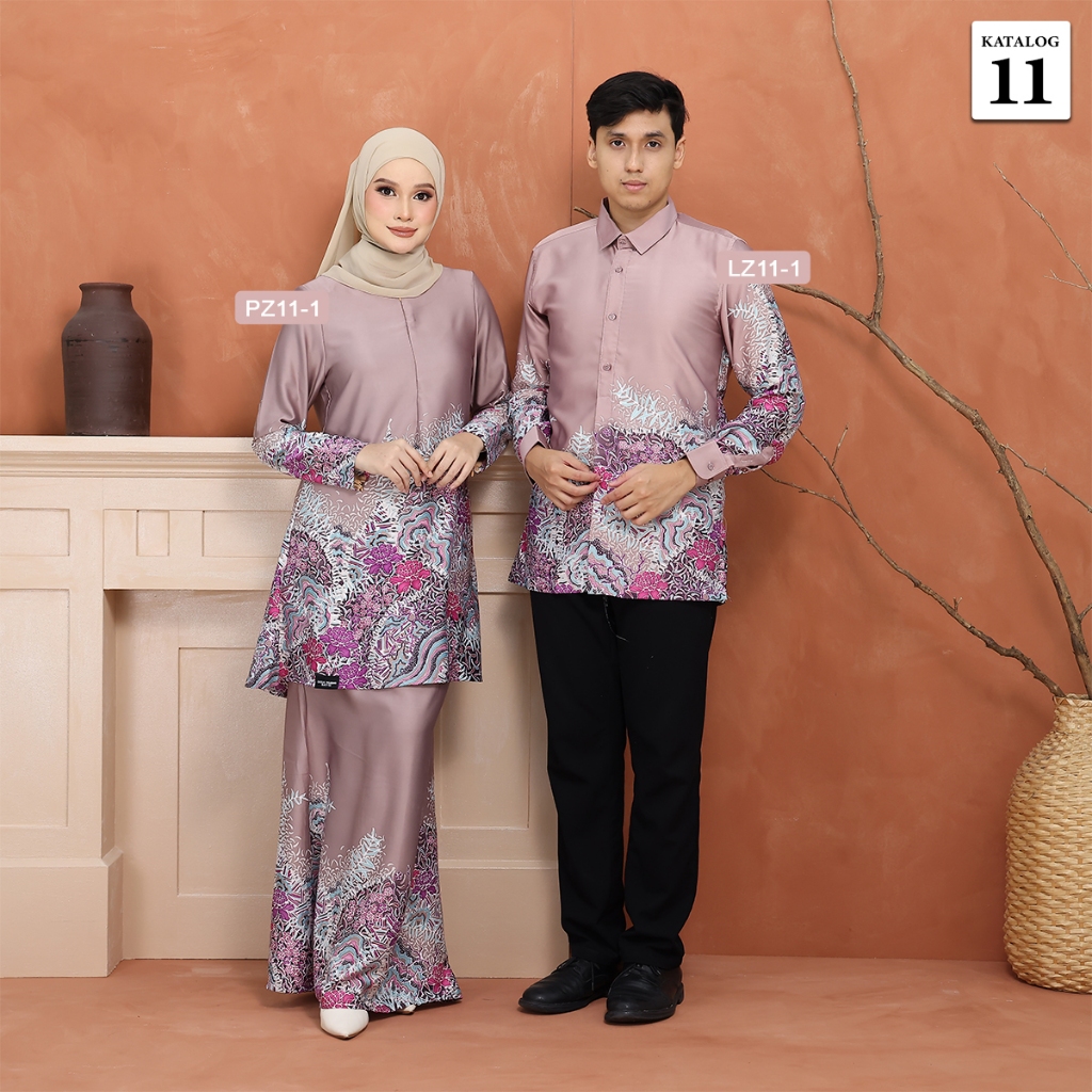 Desa Murni Batik - Baju Sedondon Kurung Batik Alana & Kemeja Batik DM 9 ...
