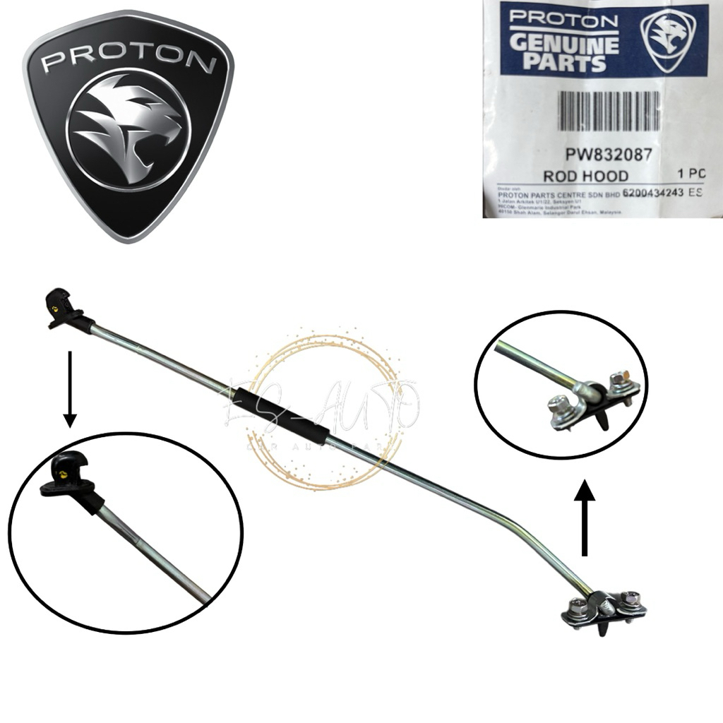 *Proton Gen2, Persona Front Bonnet Hood Stand Rod/Depan Bonet Stand ...