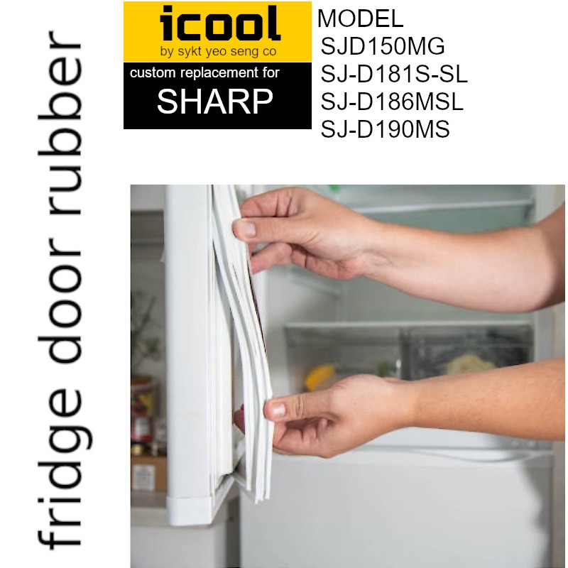 SHARP Refrigerator Fridge Door Seal Gasket Rubber Replacement part ...