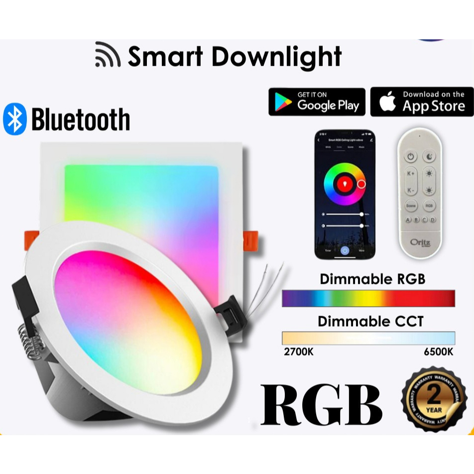 NEW LED Smart Downlight 12W/18W 4/6inch Tuya Bluetooth WIFI RGB ...
