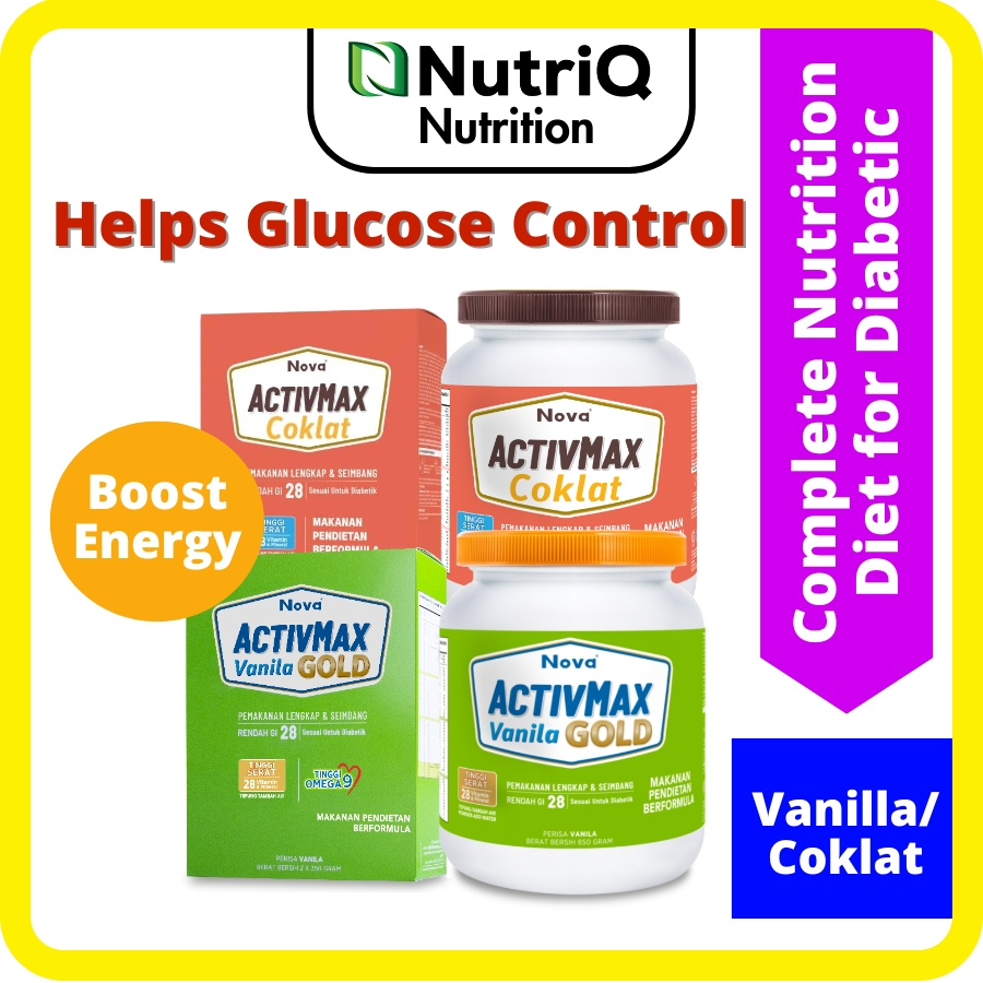 Nova Activmax Gold Susu Kencing Manis Lulus KKM Meal Replacement ...