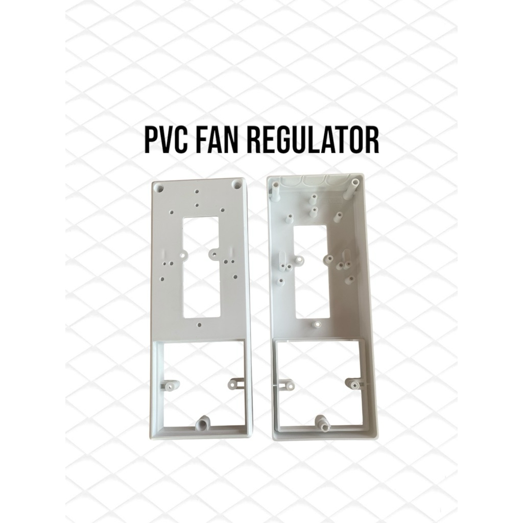 PVC Fan Regulator Base Casing (WHITE) PVC Kipas Base Standard Size ...