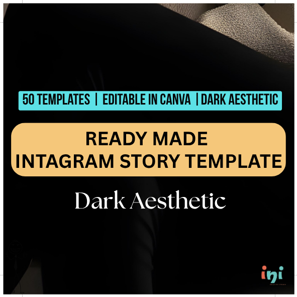[Ini Creative] 50 IG Story Template | Dark Aesthetic | Ready Made ...