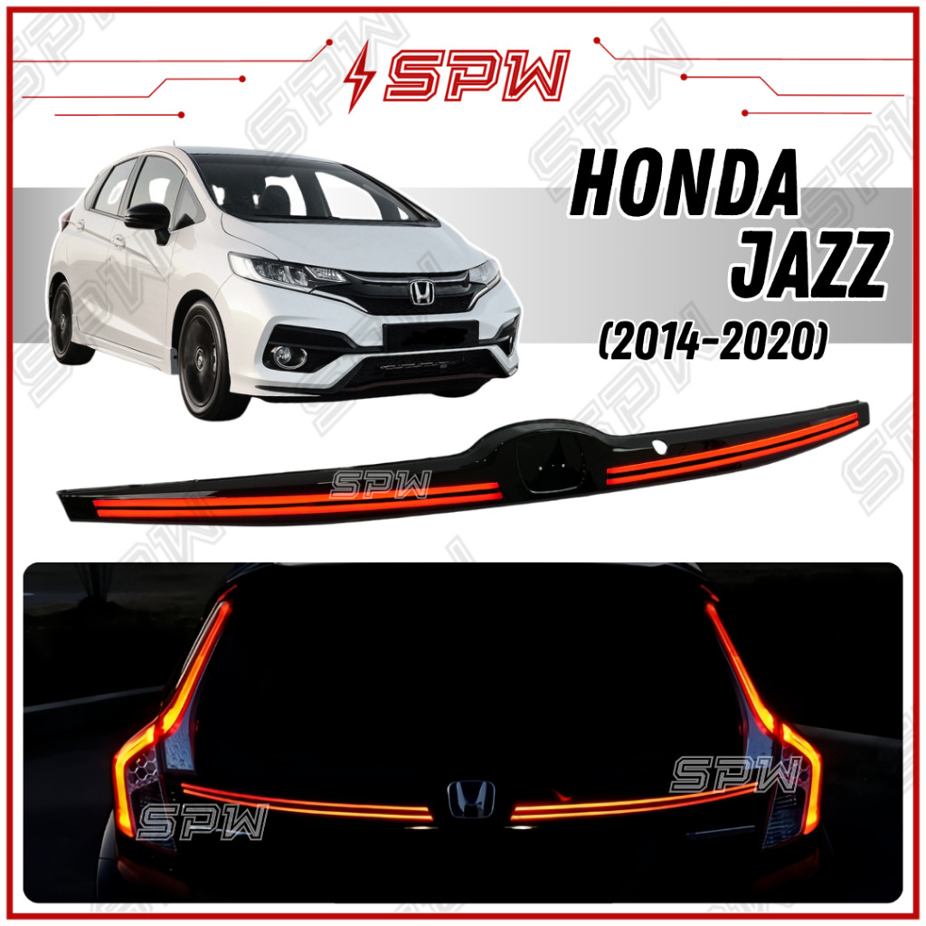Honda Jazz Fit GK (2014-2020) Trunk LED Rear Garnish Center Third Brake ...