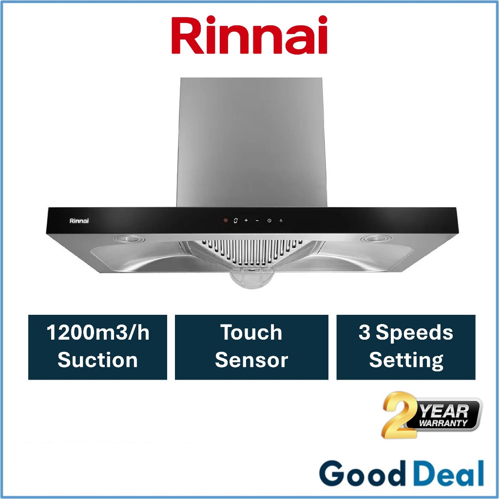 Rinnai RH-C1319-SSW 90cm Chimney Cooker Hood | Shopee Malaysia