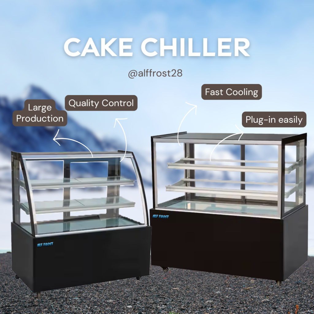 LOW-E Cake Fruit Drinks Display Chiller Fridge | 省电蛋糕水果展示冰箱 | Kek Buah ...