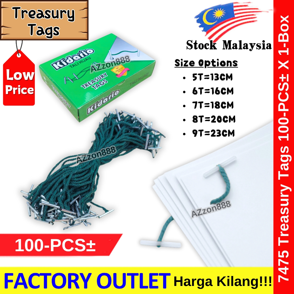 Treasury Tags / 5T 6T 7T 8T 9T / 青绳 / Treasury Tag / Green Tag / Tali ...