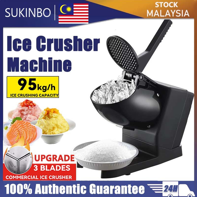 SUKINBO UPGRADE 3 Blades Commercial Ice Crusher Swiss Thomas Machine ...