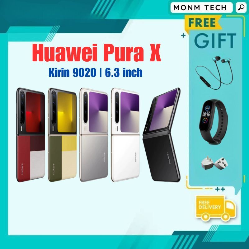 Huawei Pura X HarmonyOS 5.0.1 Kirin 9020 6.3 inch LTPO2 OLED Screen 120Hz Foldable Phone 4720mAh ...