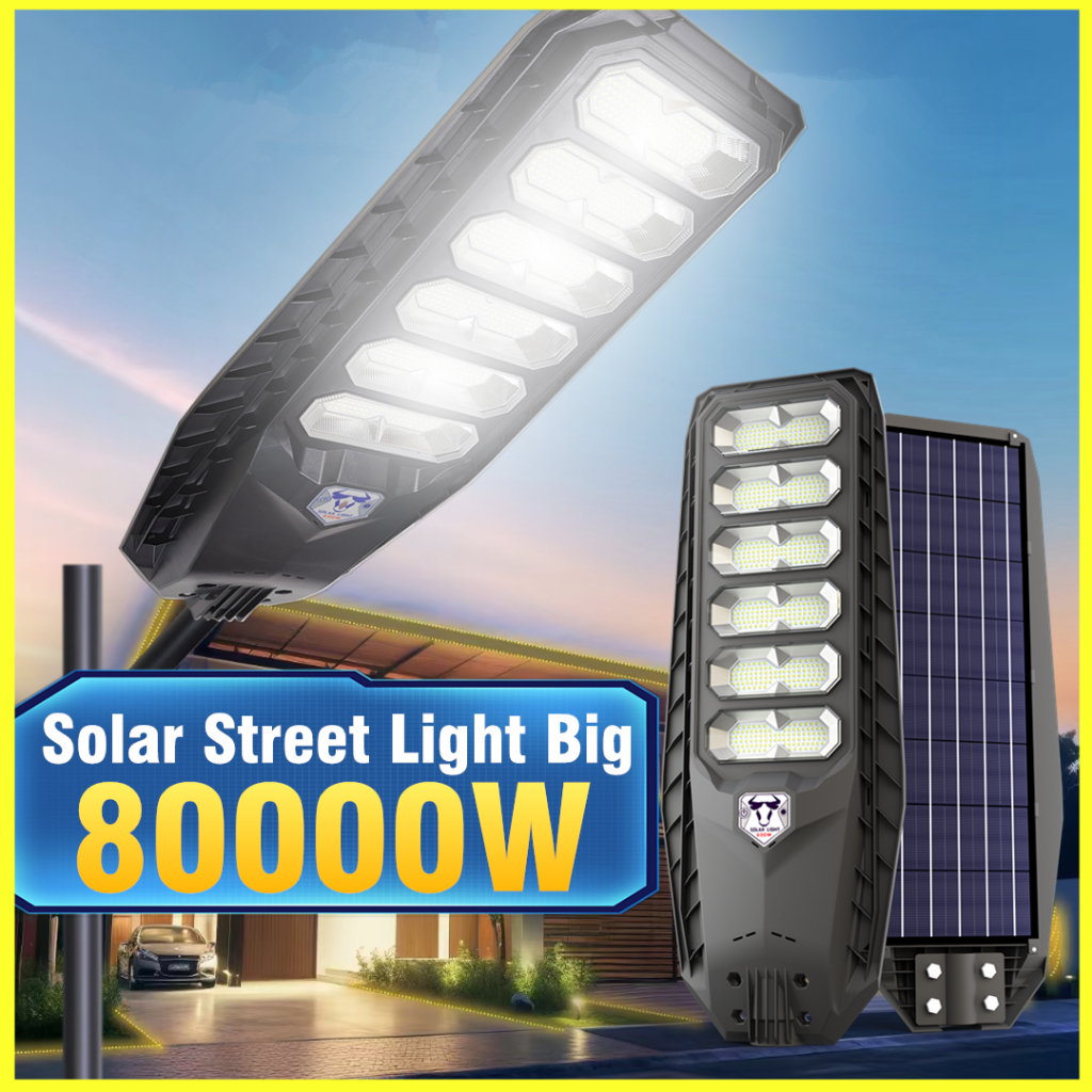 SolarTiger Lampu Solar 80000W｜Super Bright & Stylish｜Outdoor Waterproof ...