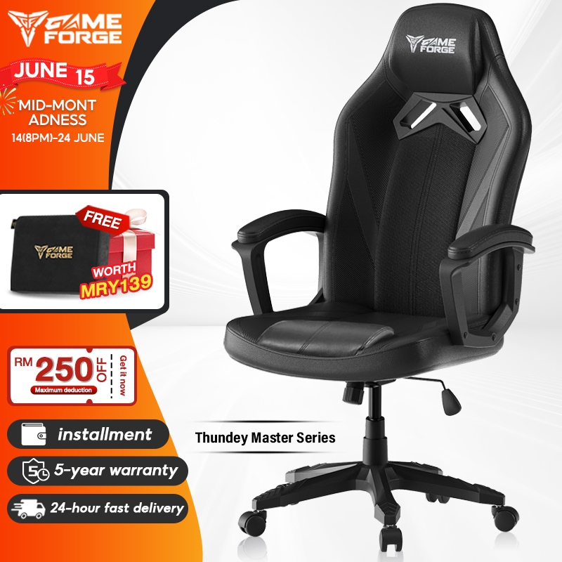 GAMEFORGE Gaming Chair Thunder Master Ergonomic Chair Office Chair ...