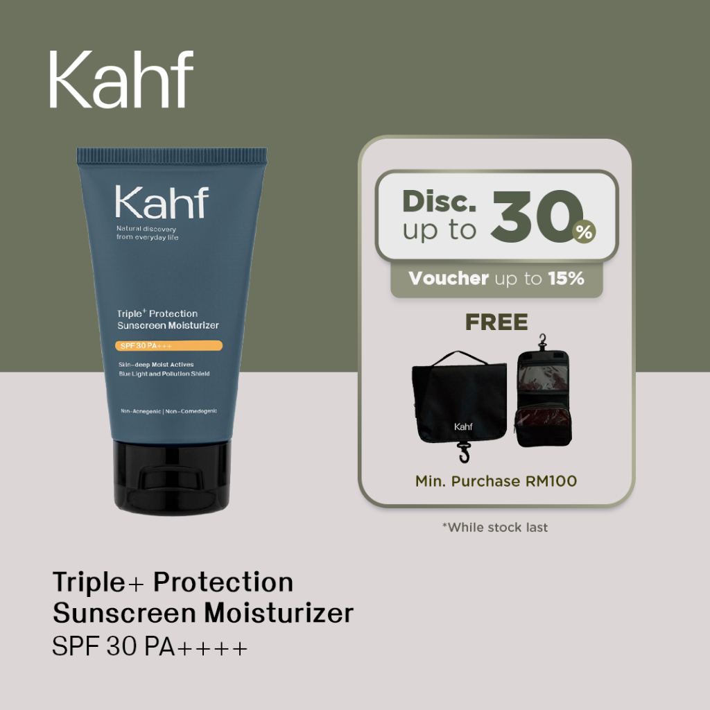 Kahf Triple+ Protection Sunscreen Moisturizer 30 ml | Shopee Malaysia