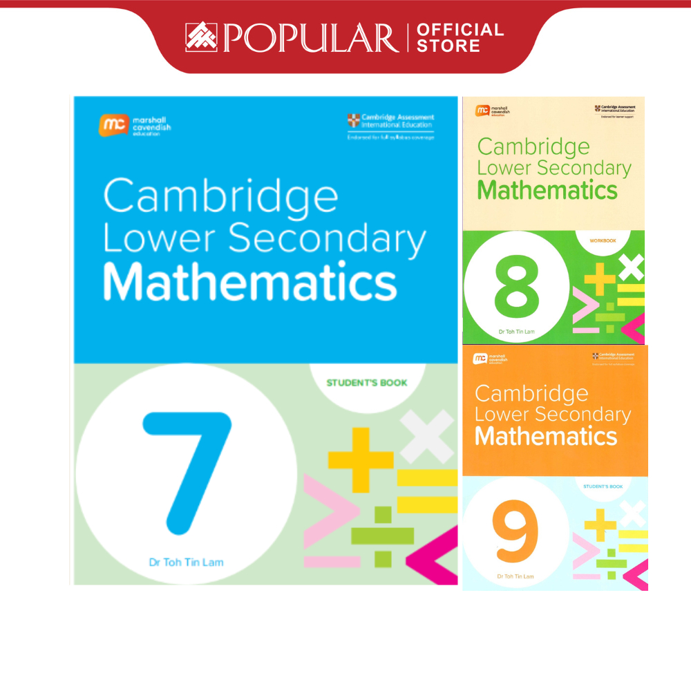 MARSHALL CAVENDISH Cambridge Lower Secondary Mathematics Stages 7 - 9 Student's Book / Workbook ...