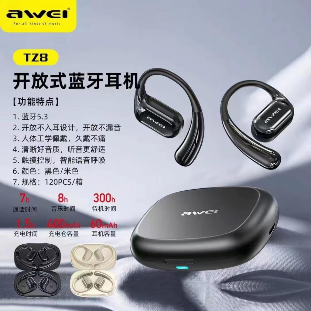 Awei TZ8 OpenFit OWS Open-Ear True Wireless Bluetooth earphones High ...