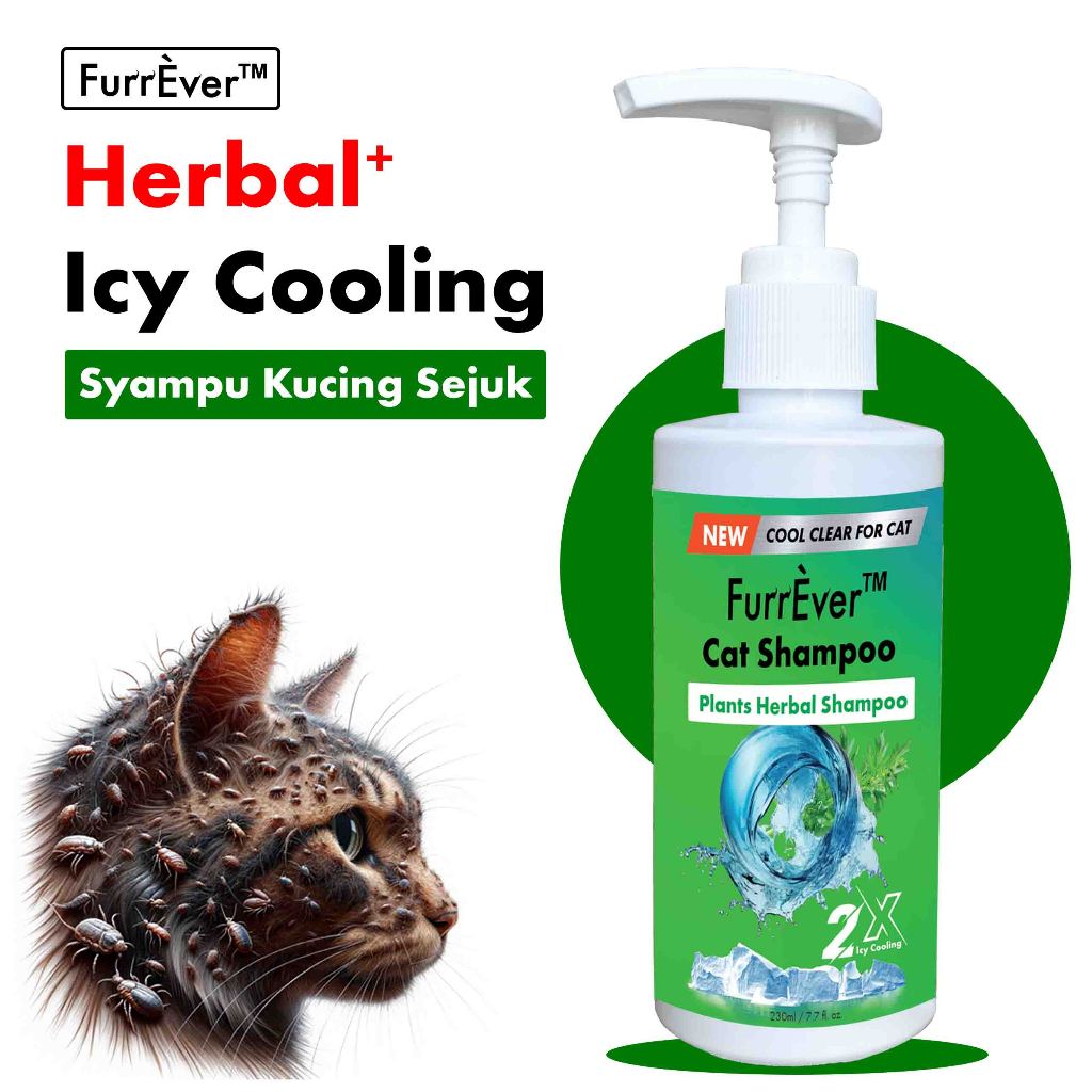 PETLOVER Syampoo Kutu Kucing Sejuk Cat Shampoo Kucing Wangi Syampu ...