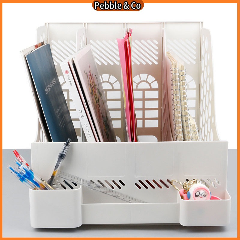 Multi-color File Rack Thickened Folder Storage Box Desktop File Box ...