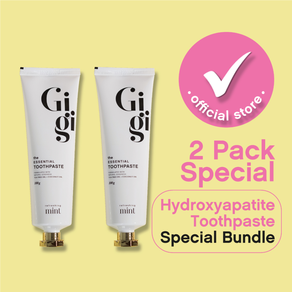 Gigi Toothpaste 2-Pack - Essential Toothpaste with Hydroxyapatite (100g) | Shopee Malaysia