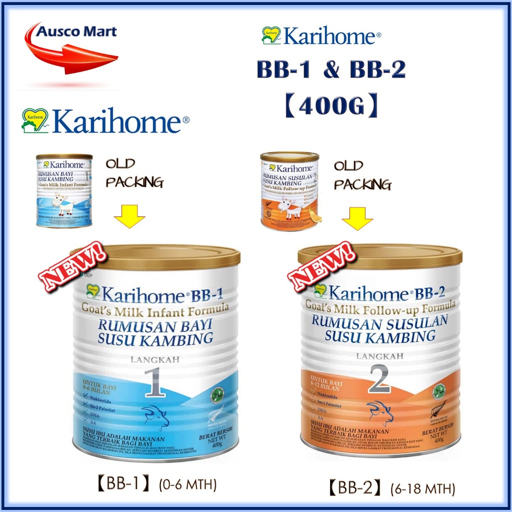 KARIHOME GOAT MILK FORMULA 400G 【BB-1 / BB-2 】 | Shopee Malaysia