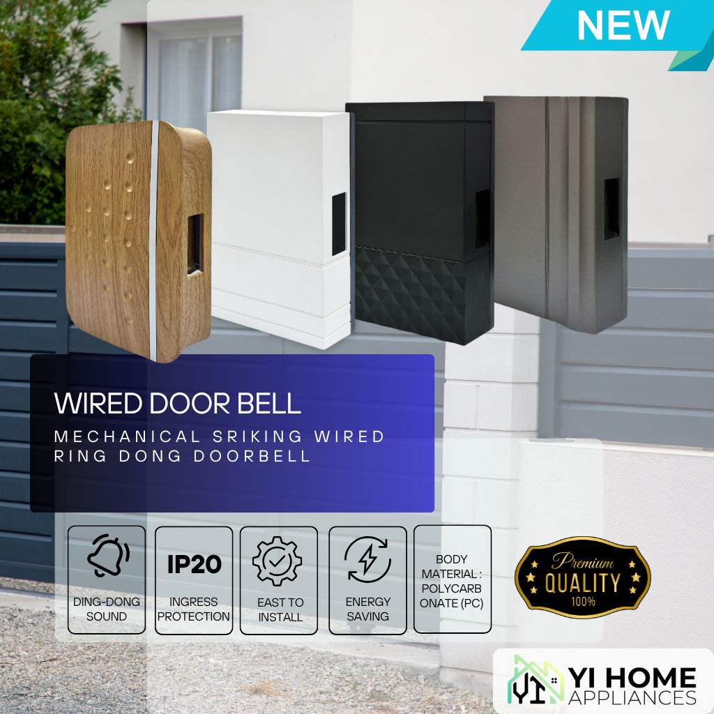 Schneider 99AC Door Bell 240V Mechanical Ding Dong Chime Wired Doorbell ...
