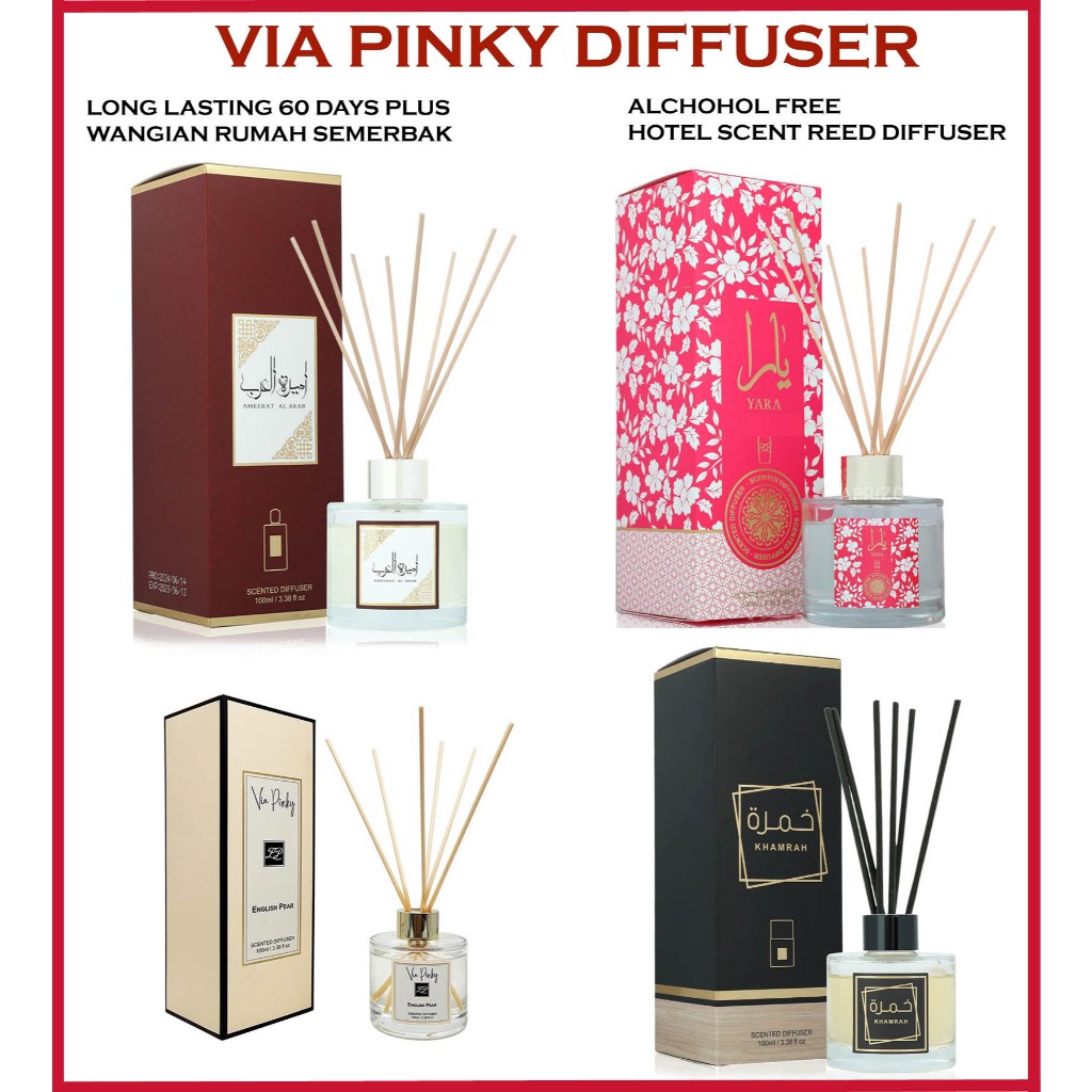 💯 ORI Home Diffuser Via Pinky Air Freshener Pewangi Rumah Aromatherap ...