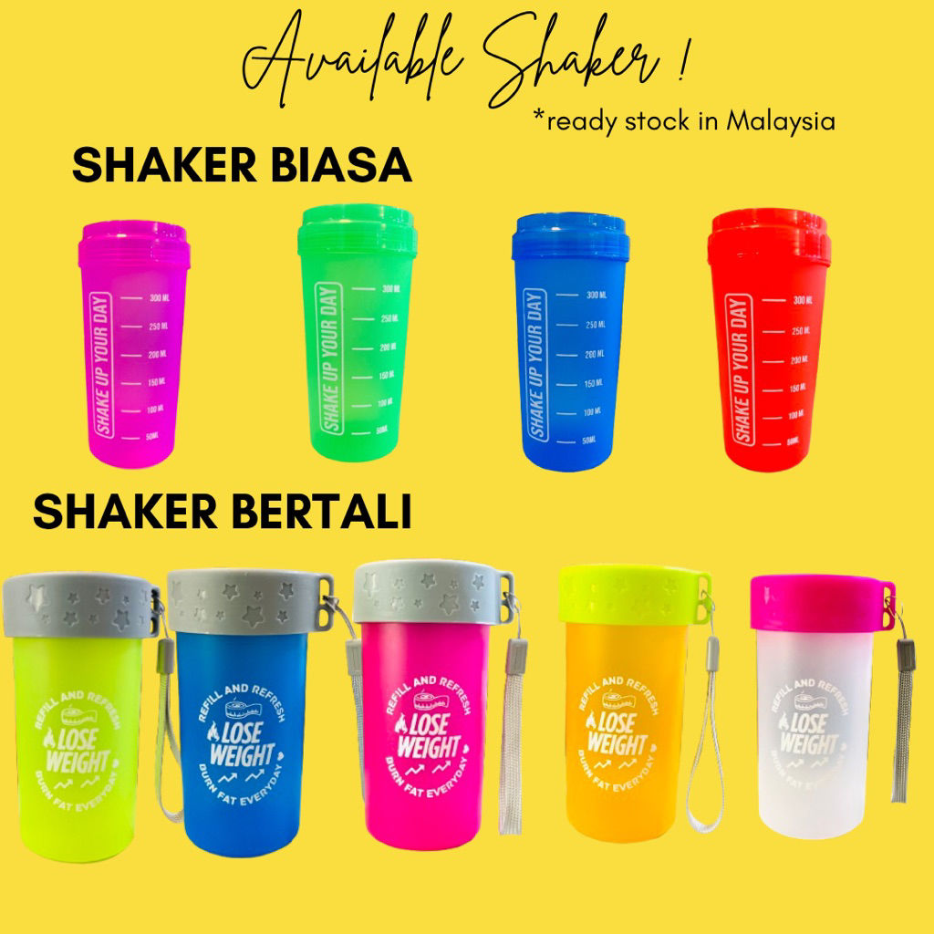 Botol Murah ,Shaker With Scale 250ML,Shaker Bertali,Bpa Free,Variation ...