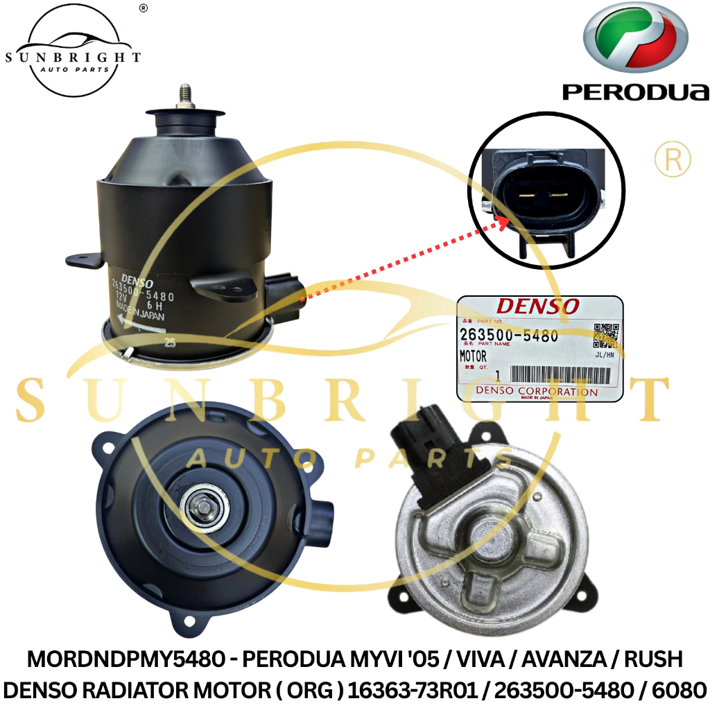 PERODUA MYVI '05 / VIVA / AVANZA / RUSH DENSO RADIATOR MOTOR ( ORG ...
