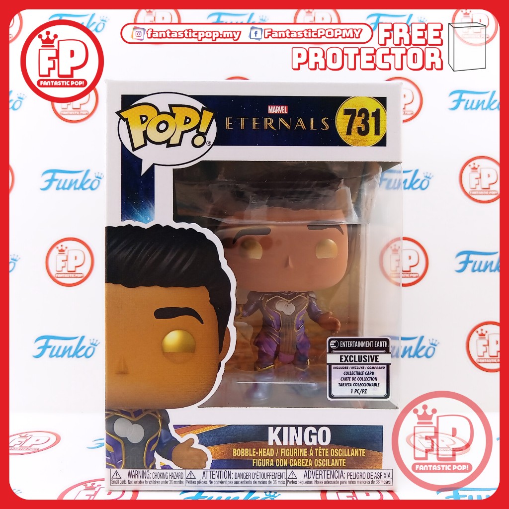 [READY STOCK] Funko POP ! Marvel - Eternals - Kingo (731) (With Collectible Card) | Shopee Malaysia