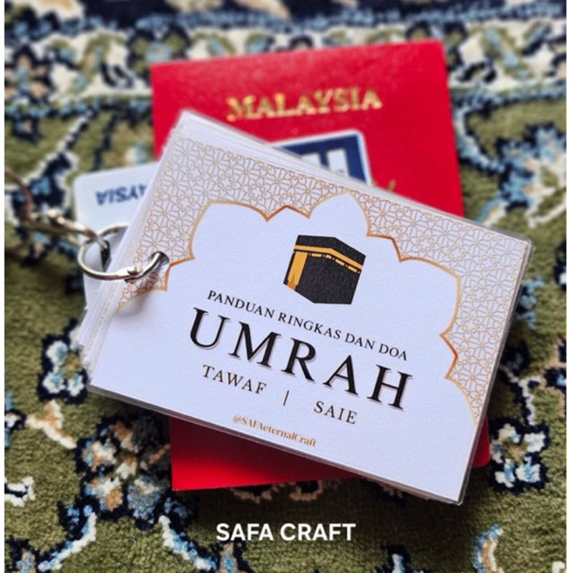 KAD PANDUAN RINGKAS UMRAH | TAWAF & SAIE | FLASHCARD DOA & ZIKIR ...