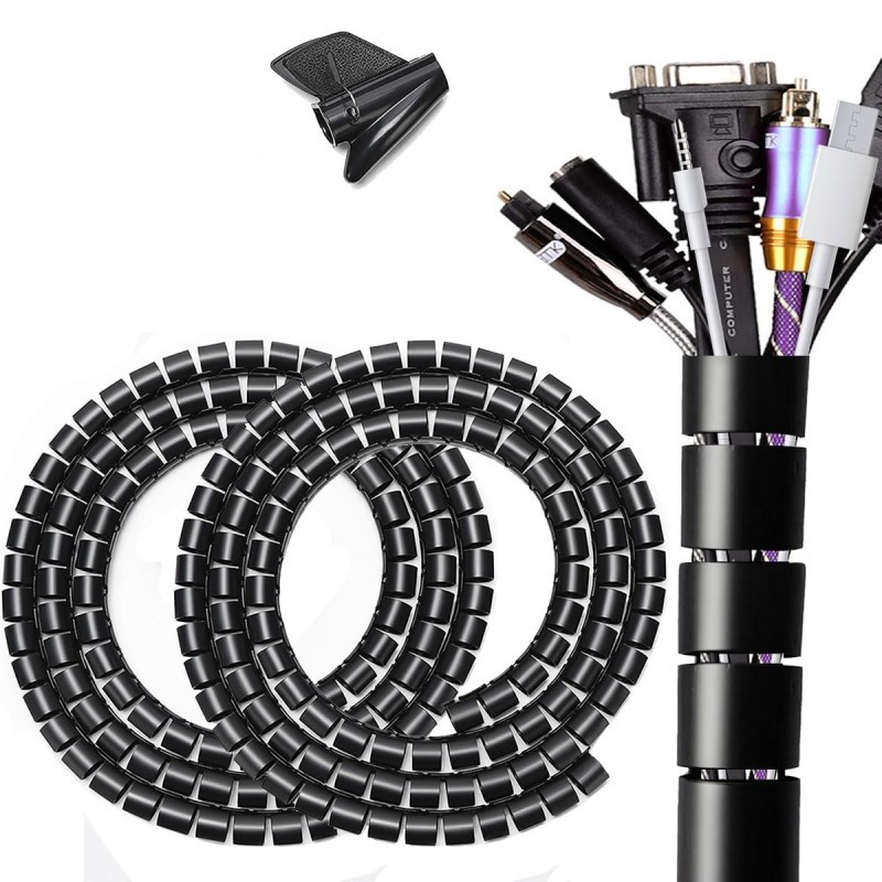 28mm/32mm 2M Cable Organizer Spiral Tube Cable Organizer Flexible ...