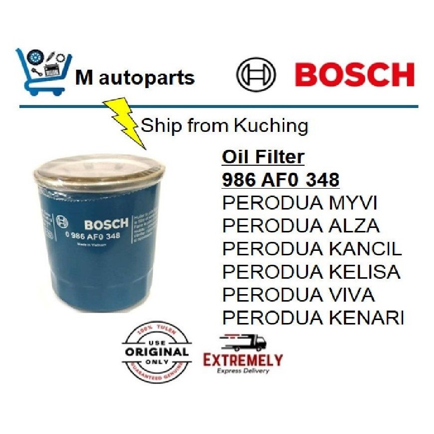 [EM] Bosch Oil Filter Perodua Myvi Oil Filter Viva Kancil Kelisa Oil ...