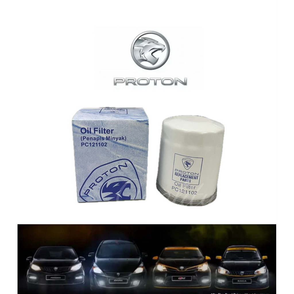 PC121102 Proton Oil Filter For Proton Saga FL, FLX, BLM, Perdana ...