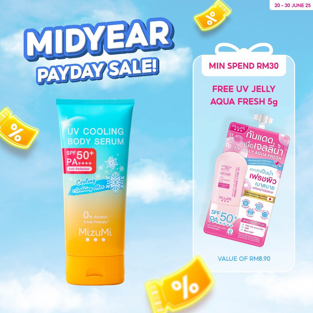 MizuMi UV Cooling Body Sunscreen Serum Sunscreen Hydration SPF50+ PA ...