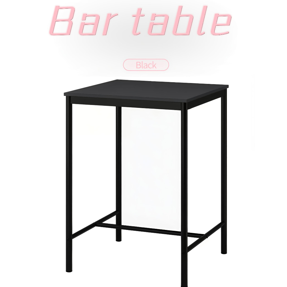 SANDSBERG . Meja bar, hitam, 67x67 cm. Bar table, black, 67x67 cm ...