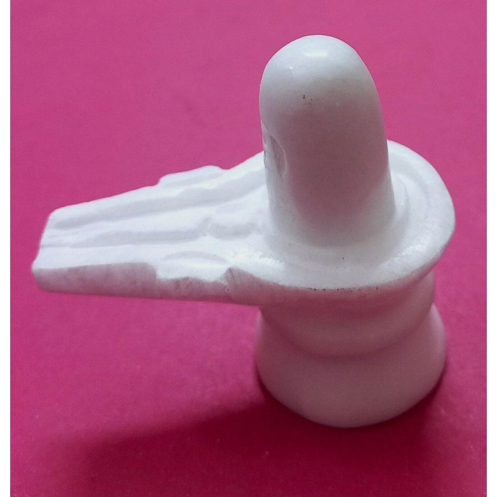 ORIGINAL MARBLE BEAUTIFUL WHITE SHIVA LINGAM || LORD SHIVA LINGAM MURTI ...
