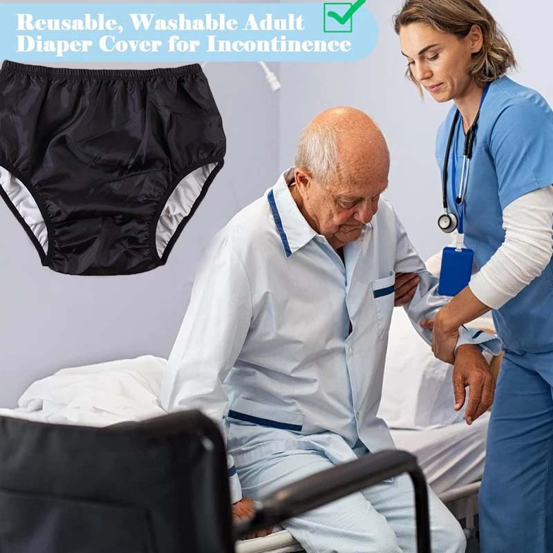 Adult washable cloth diaper for senior incontinence diaper adjustable ...
