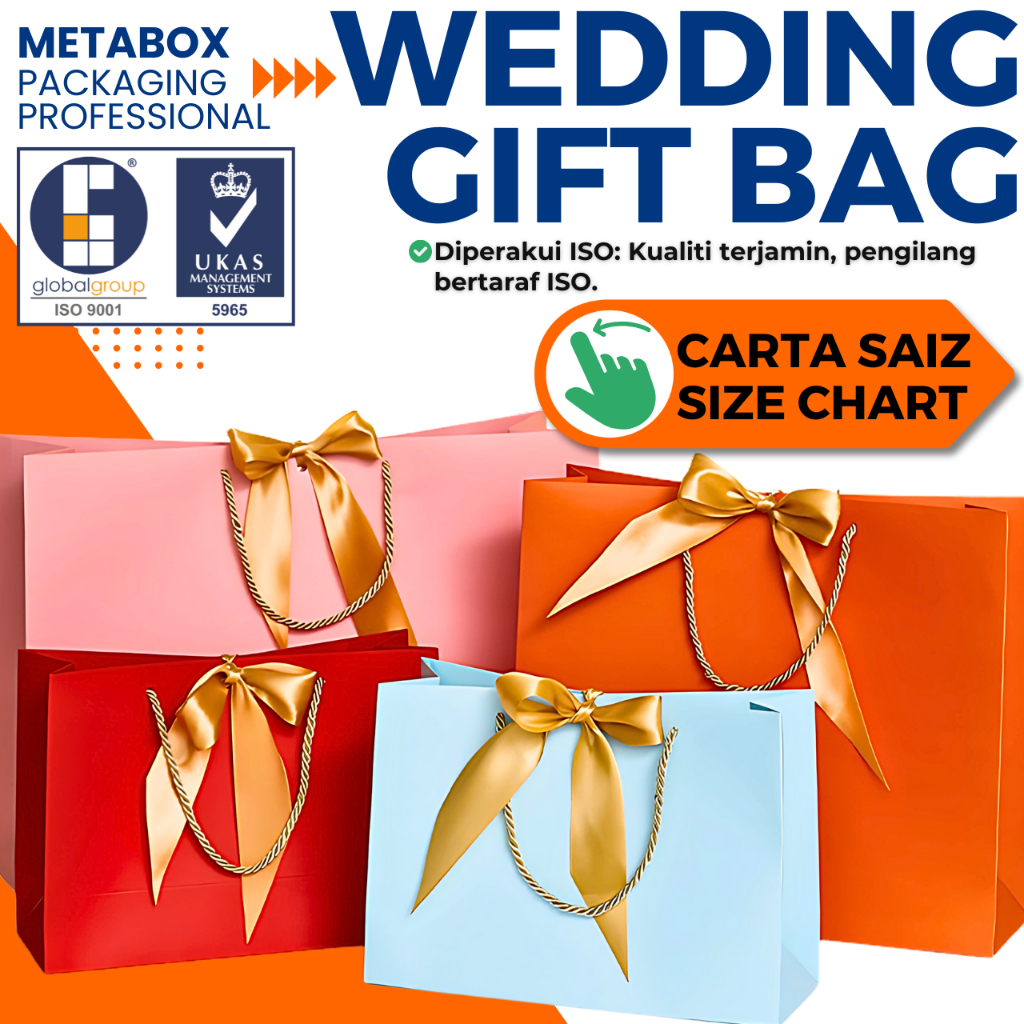Paper Bag Doorgift Wedding Gift Bag Birthday Goodies Bag Party Favor ...