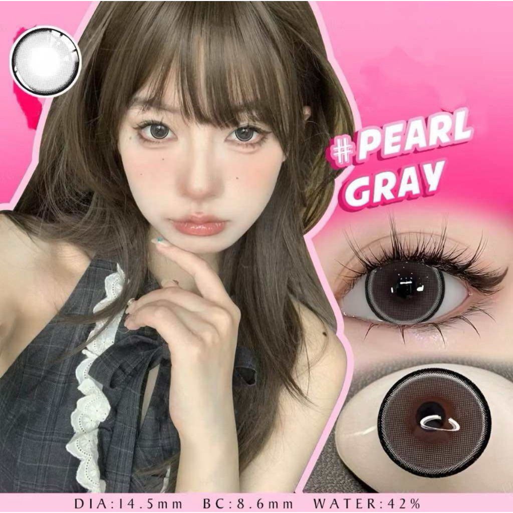 ( Power 0-500 )14.5MM Pearl Grey Color Contact Lens | Shopee Malaysia