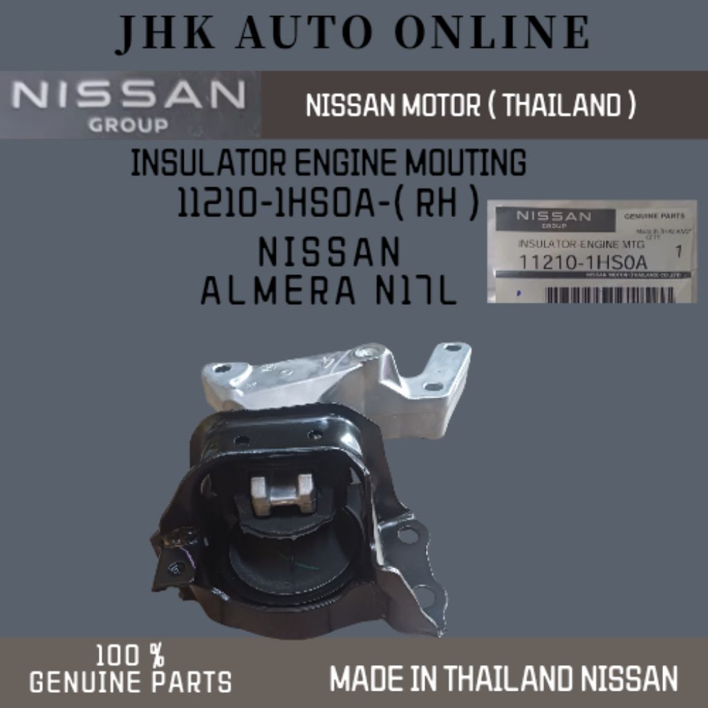 NISSAN ALMERA N17 ENGINE MOUNTING ORIGINAL MADE IN THAILAND PRICE FOR 1 ...