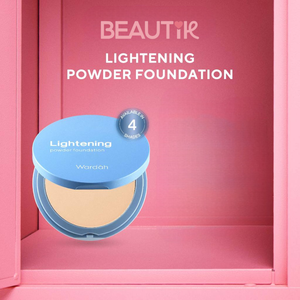 Wardah Lightening Powder Foundation Light Feel - Two Way Cake Compact ...