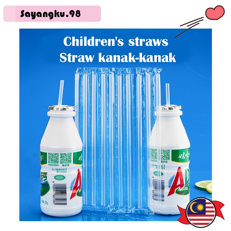 4mm Straw Dibungkus Secara Individu Disposable Yakult Straw/Disposable ...