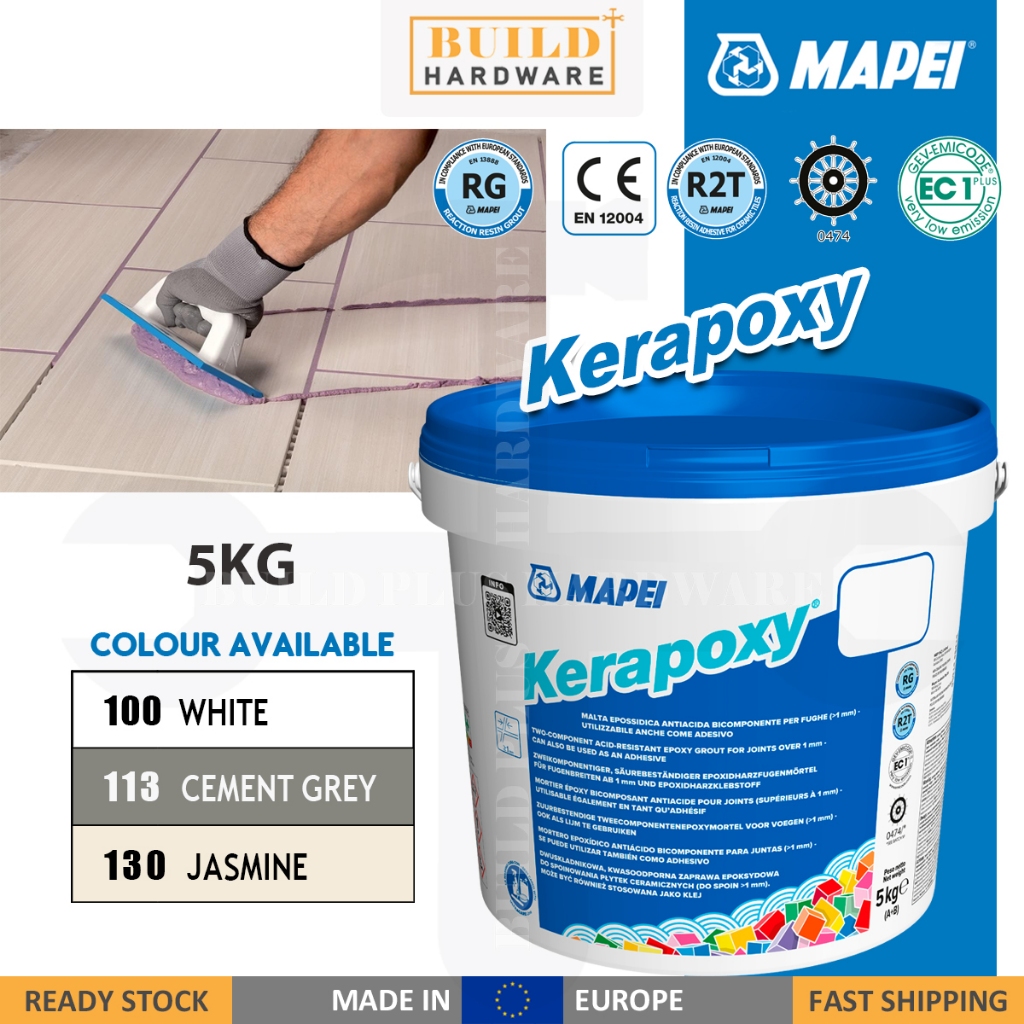 MAPEI Kerapoxy 5kg 100/113/130 High-Performance Anti-Acid Epoxy Mortar ...