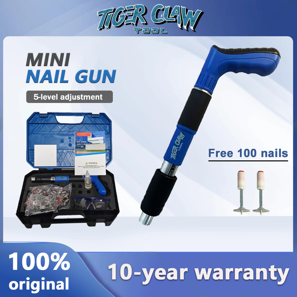 Tiger Claw Tool Malaysia Spot Mini Nails Gun With🔥Free 100 Nails🔥Manual ...