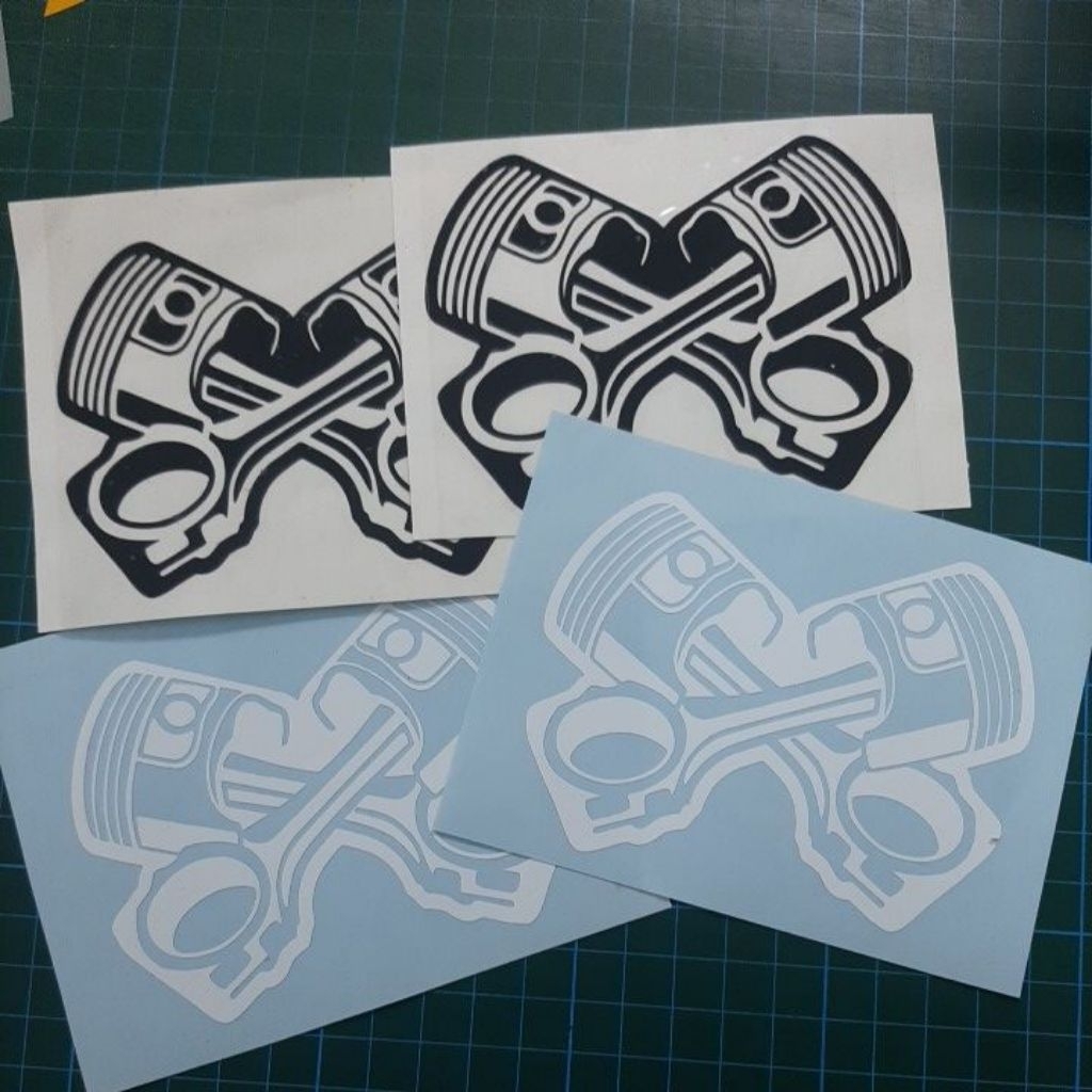 sticker piston sesuai untuk kereta dan motorsikal | Shopee Malaysia