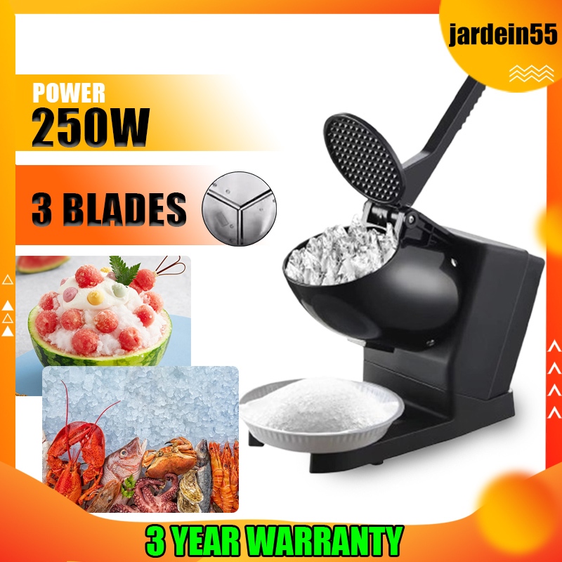 3 Years Warranty ️3 Blades ice shaver machine/ice crusher/mesin abc ...