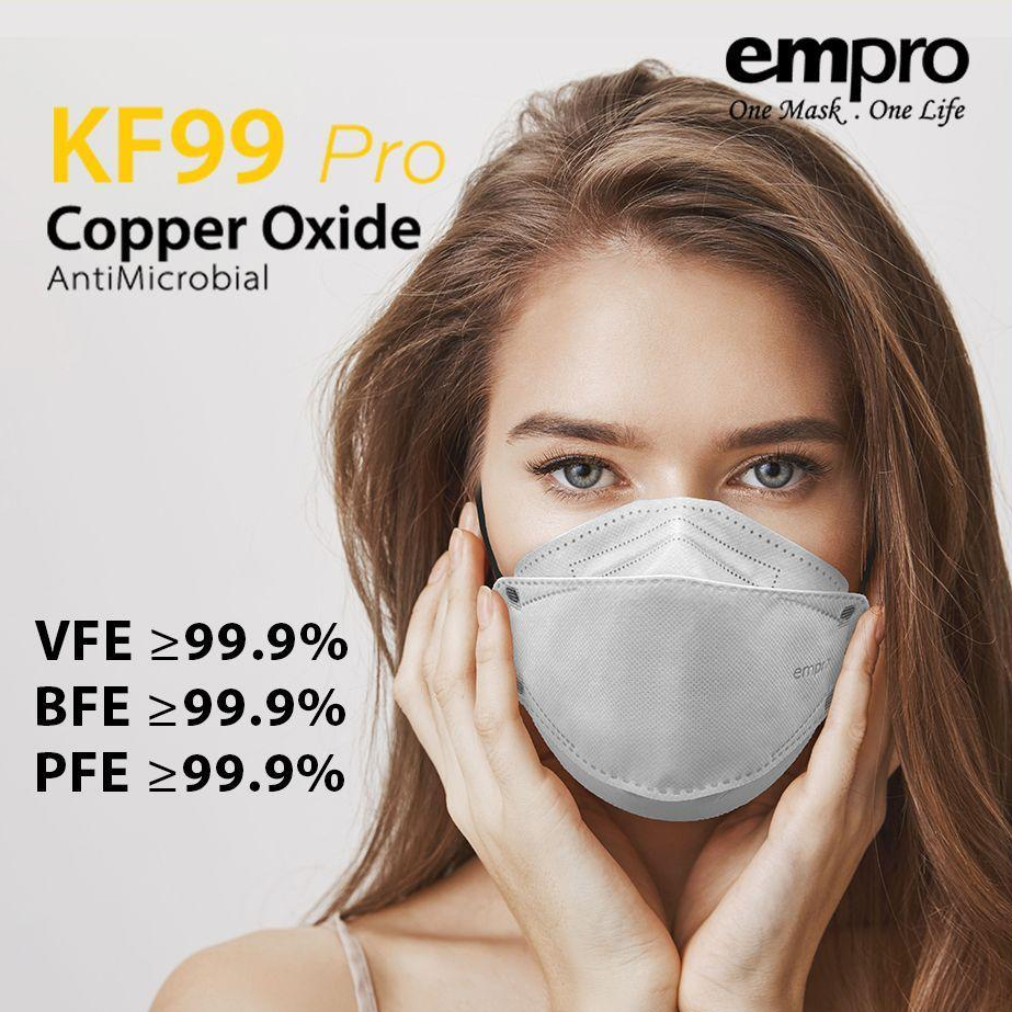 Empro Respirator KF99 Pro Copper Oxide Anti-microbial Face Mask VFE/BFE ...